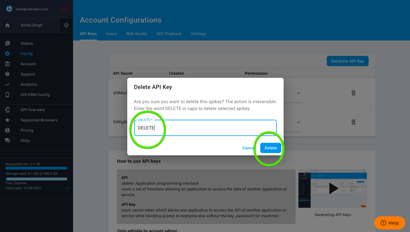 Api Key Generation Client Secret Key For Your Account Tutorial
