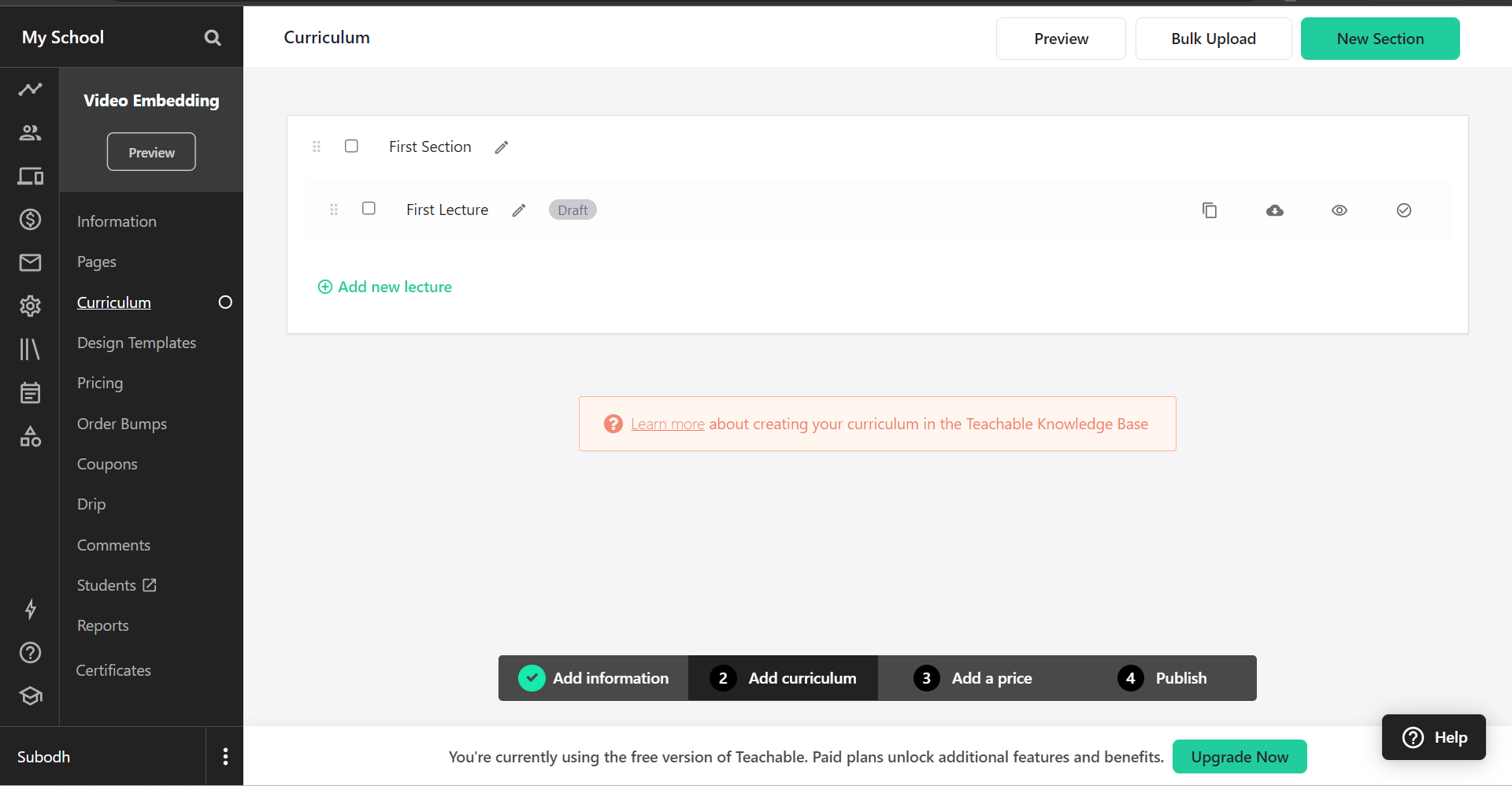 Video Embedding on 3rd party site/LMS like Teachable. - VdoCipher Blog