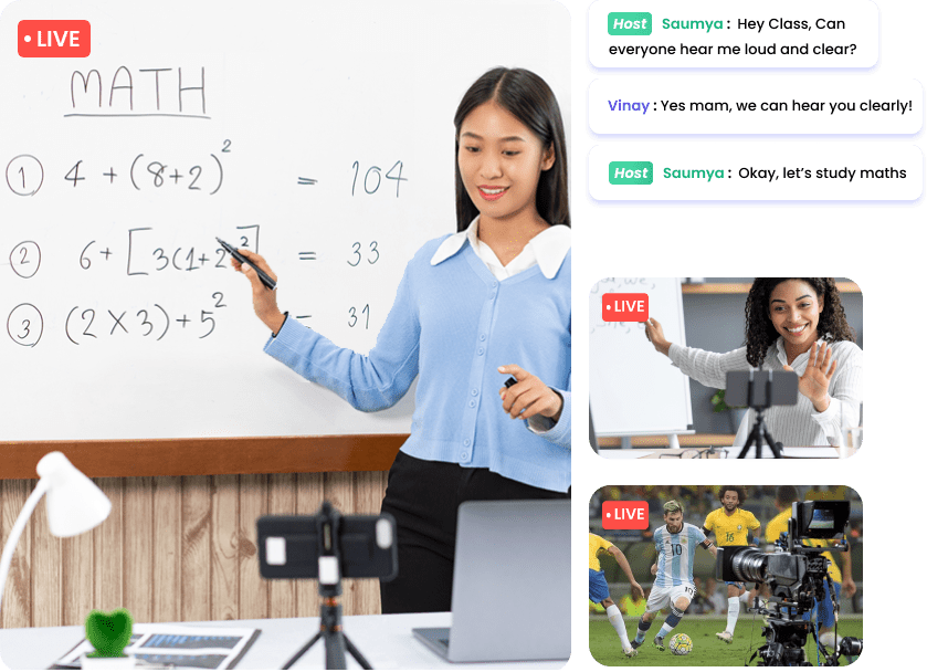 Live Streaming Solution For Developers E Learning And Broadcasters