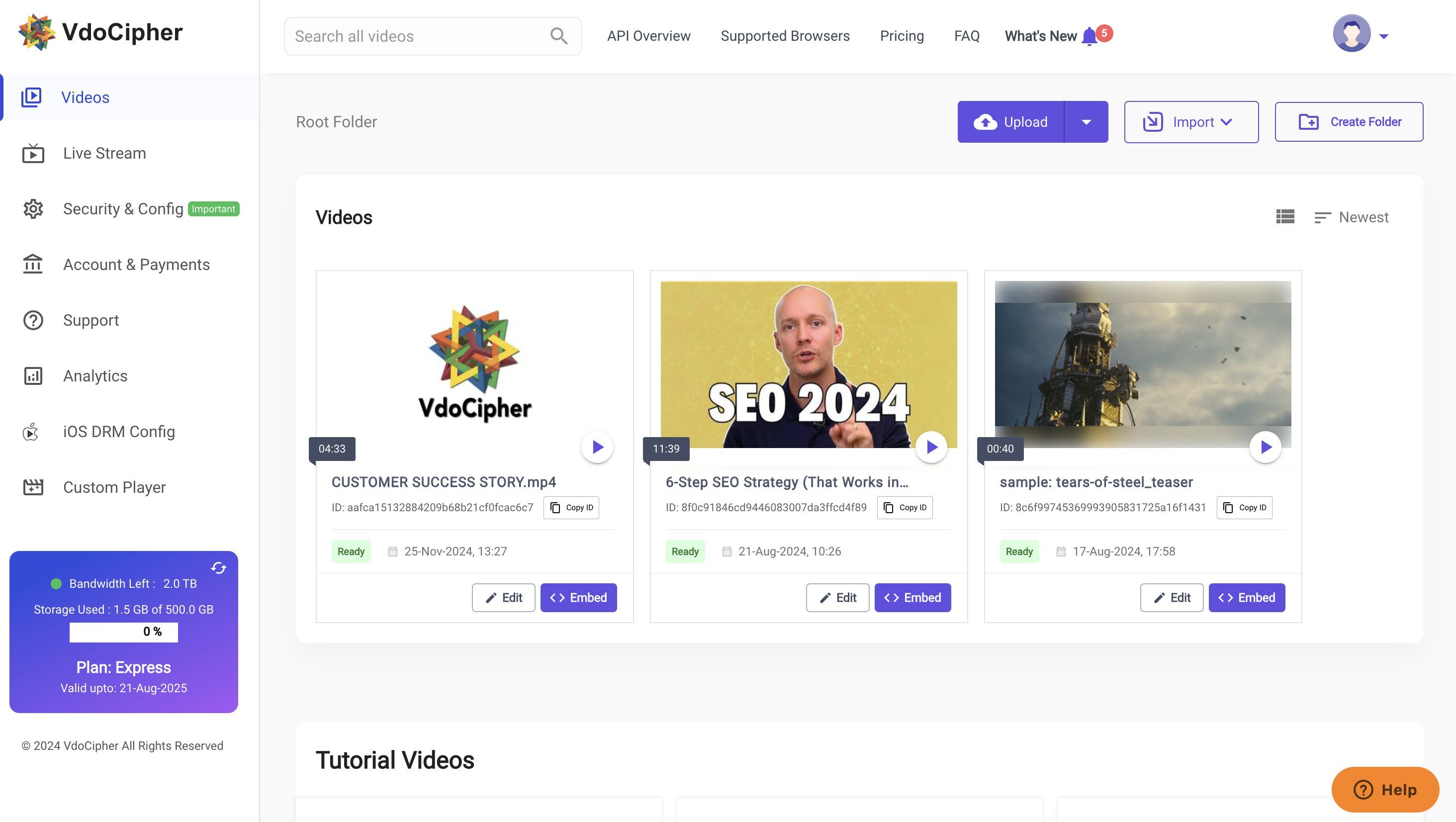 How to Embed Video in Academy LMS - VdoCipher