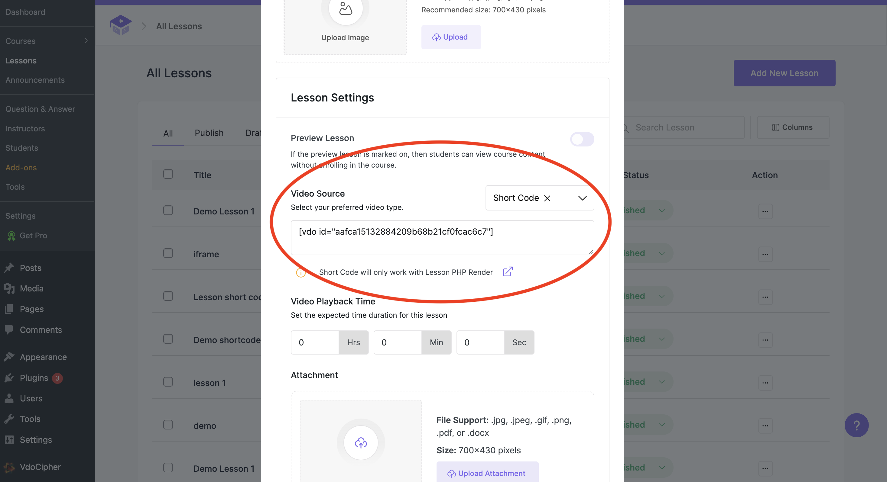 How to Embed Video in Academy LMS - VdoCipher