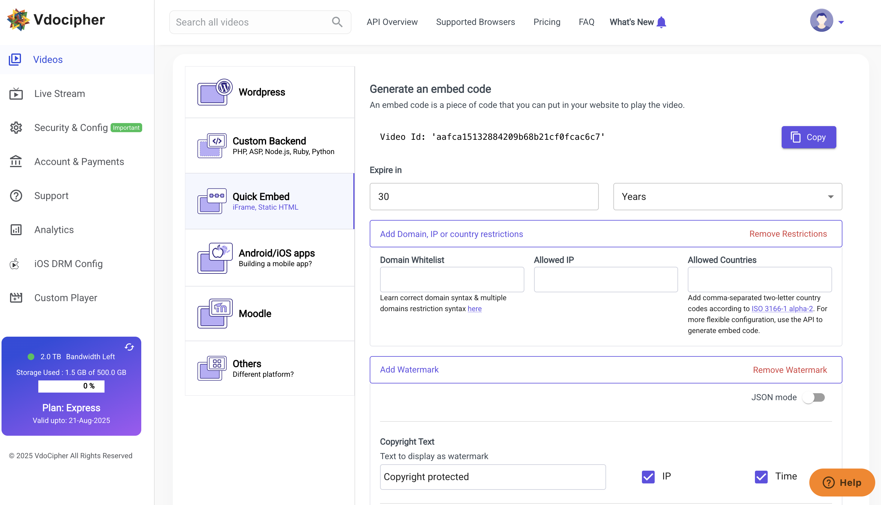How to Embed Video in Teachable - VdoCipher Guide